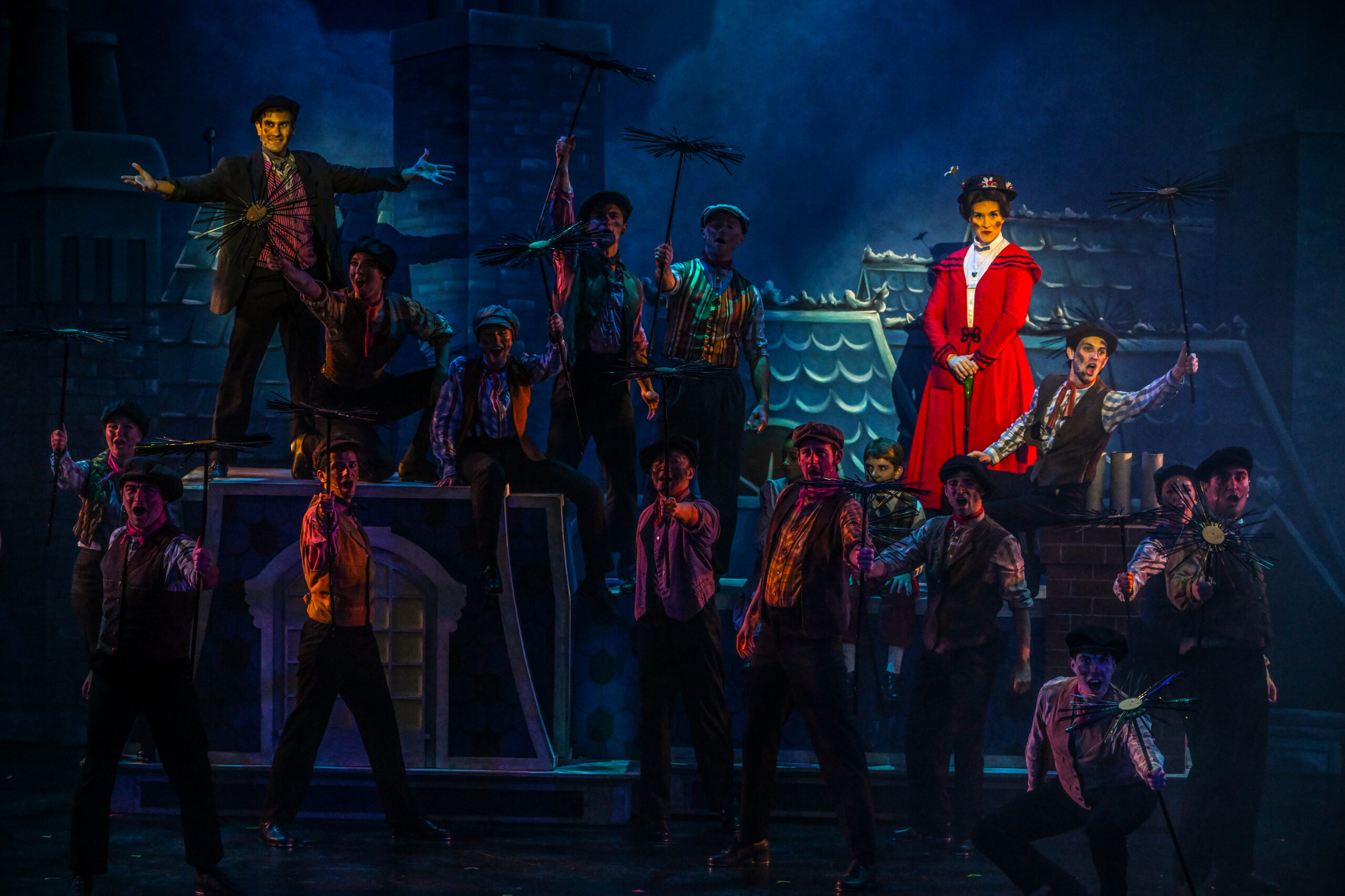 01 – Slow Burn Theatre Co – Mary Poppins – Company – Photo by Larry ...